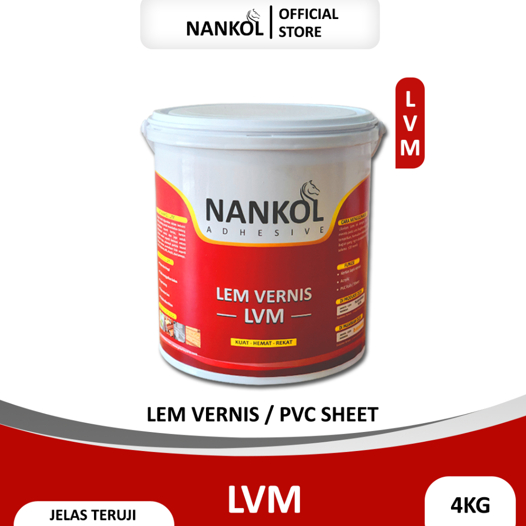 Jual Nankol LVM 4KG - Lem Varnis - Lem PVC Sheet | Shopee Indonesia