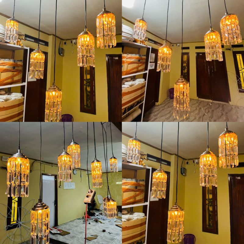 Jual ALMAIRA LAMPU GANTUNG STAINLESS RUMBAI UBUR UBUR AKRILIK | Shopee ...