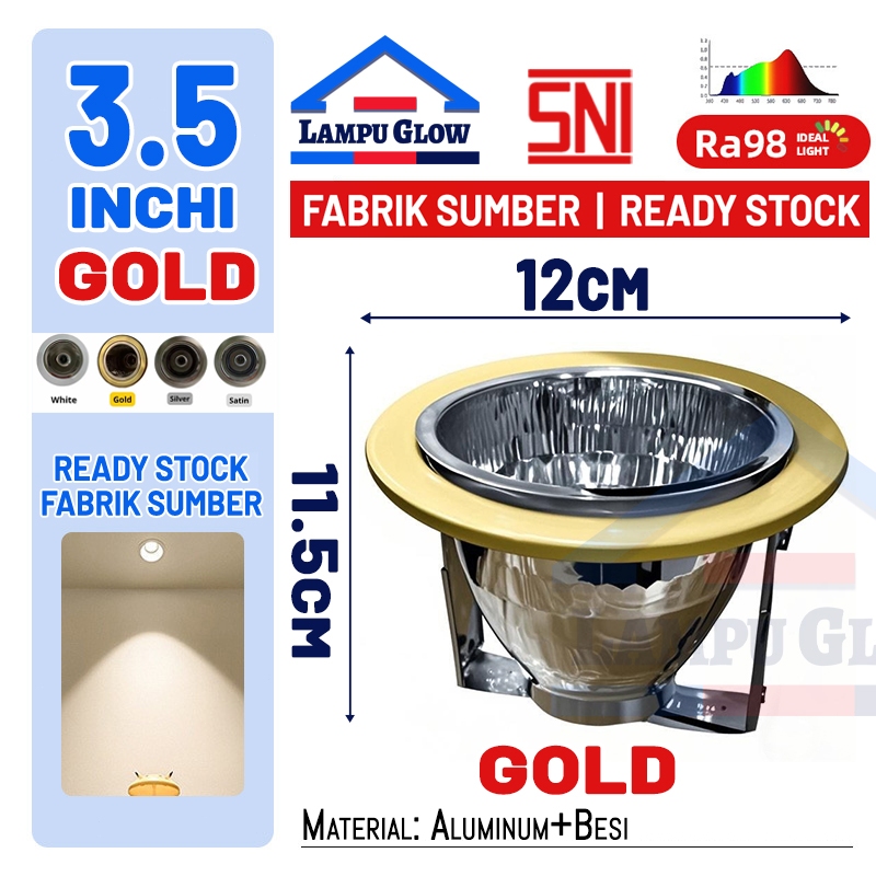 Jual 【Mega Mall】Downlight kap lampu 3.5 inchi Lampu Downlight InBow ...