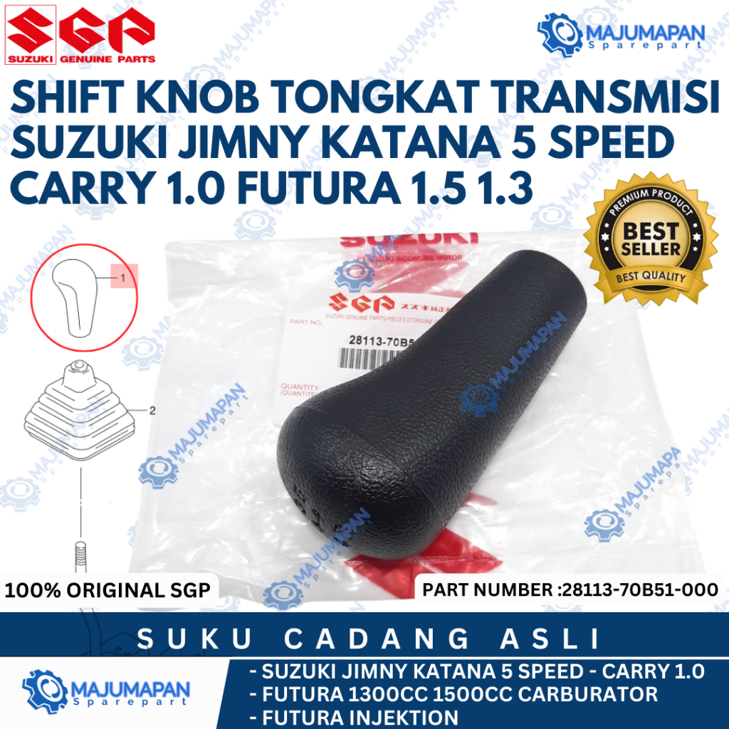 Jual SHIFT KNOB TONGKAT TRANSMISI SUZUKI JIMNY KATANA 5 SPEED CARRY 1.0 ...