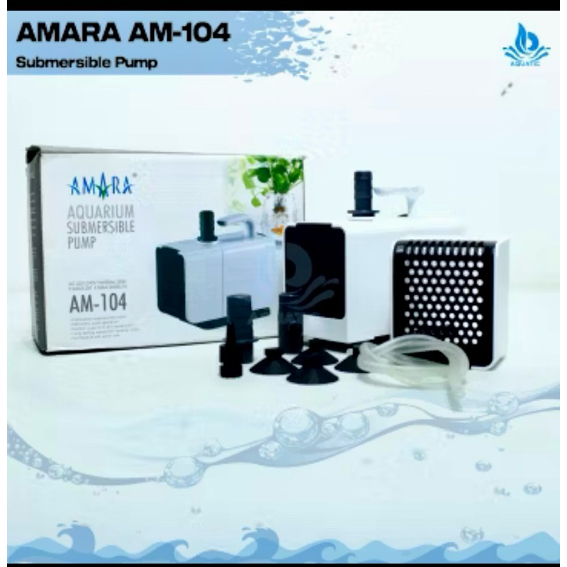 Jual Amara AM 104 Pompa Celup Power Head Aquarium AM104 Submersible Pump Pompa Kolam Hidroponik ...