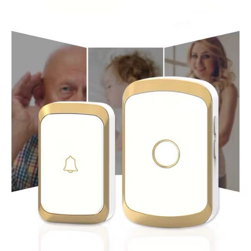 Jual Bel Rumah Tanpa Kabel / Bel Rumah Wireless Waterproof Door Bell ...