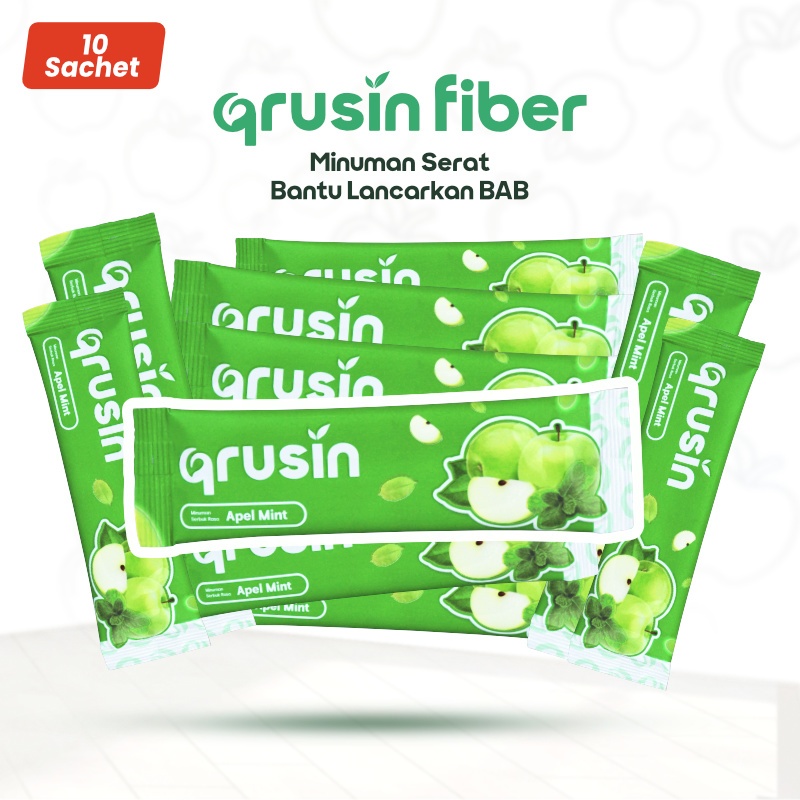 Jual Qrusin Fiber Minuman Serat Suplemen Diet Detox Pelangsing Penurun ...