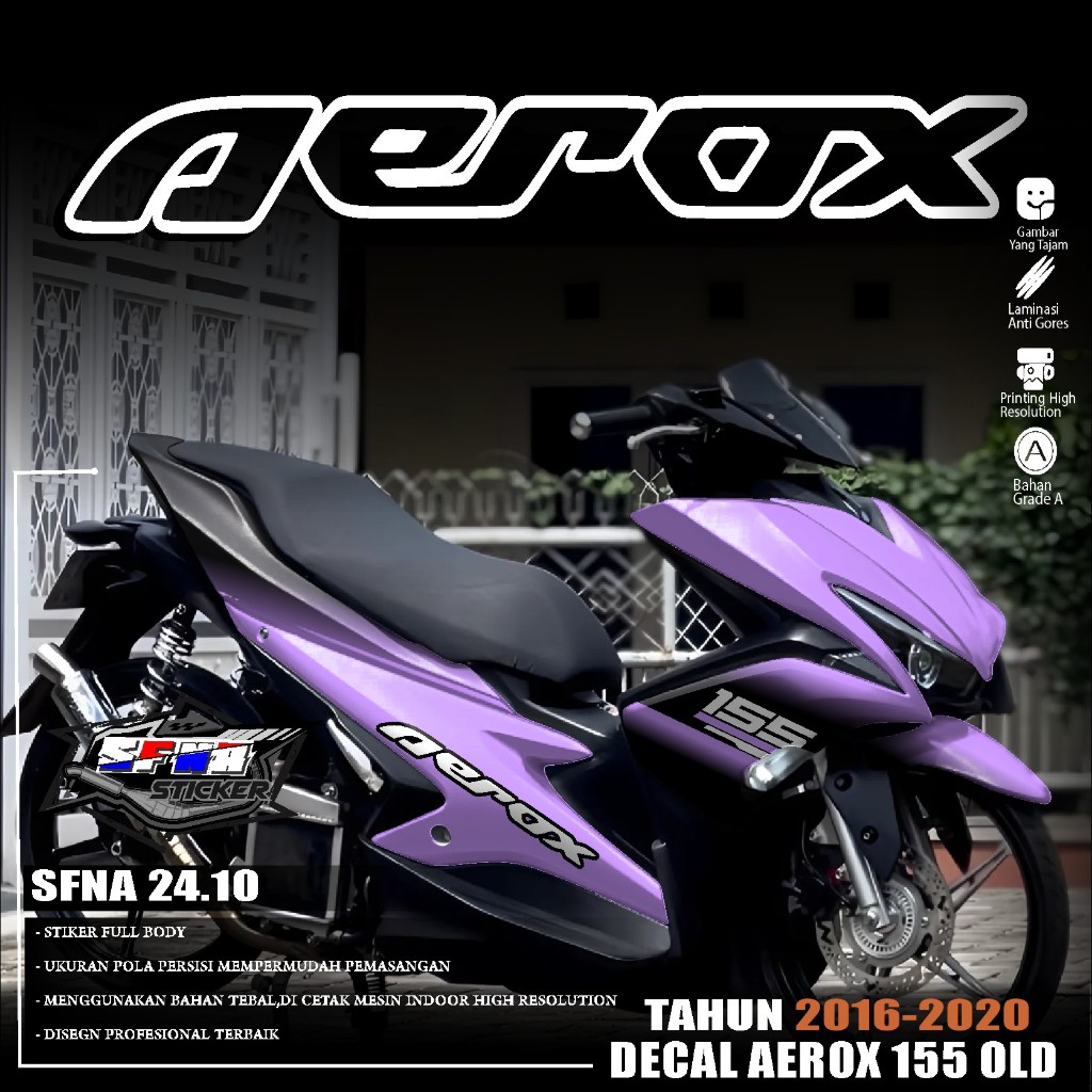 Jual Decal Sticker Aerox 155 old full body GRADASI terbaru - Stiker ...
