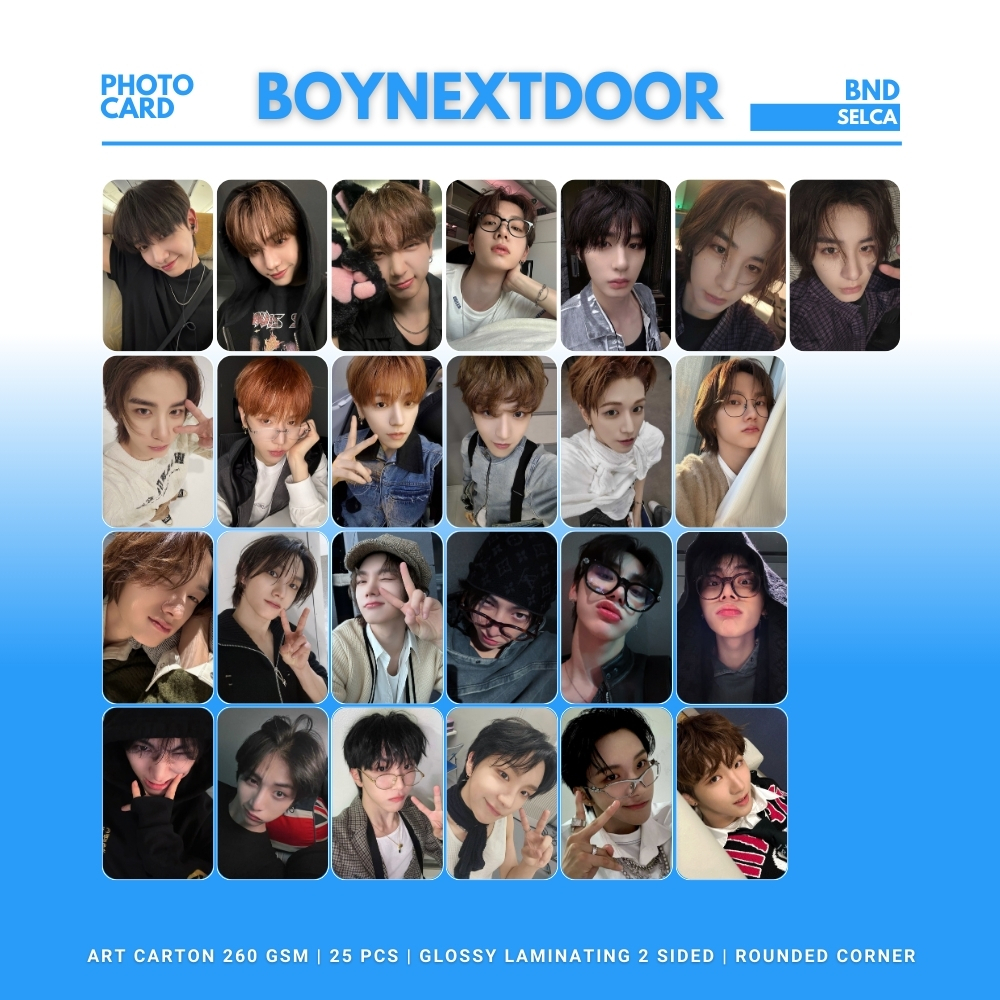Jual PHOTOCARD BOY NEXT DOOR SELCA BND ROUNDED (HARGA 25 PCS + LAMINASI 2 SISI) KPOP CARDS IDOL ...