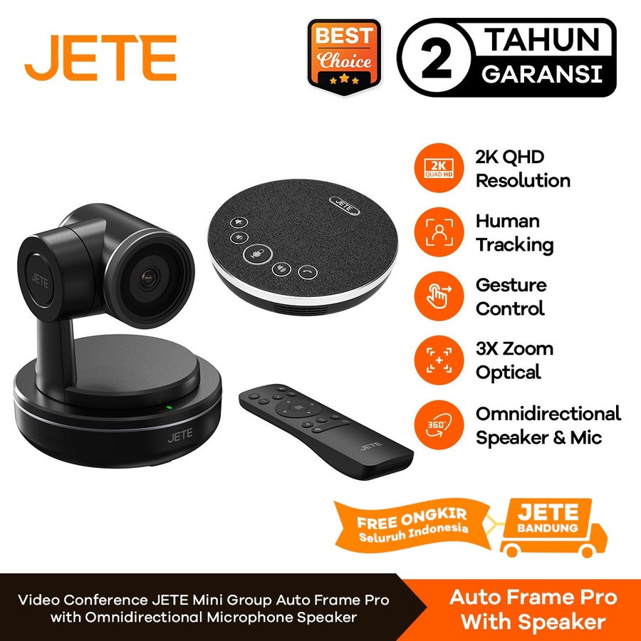 Jual JETE Webcam PTZ 2K Video Conference Mini Group Auto Frame Pro ...