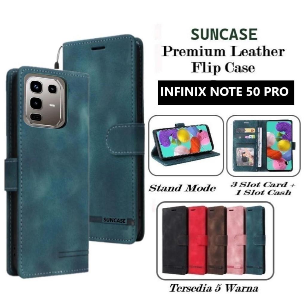 Jual Casing INFINIX NOTE 50 PRO model flip buka tutup case kulit ada ...