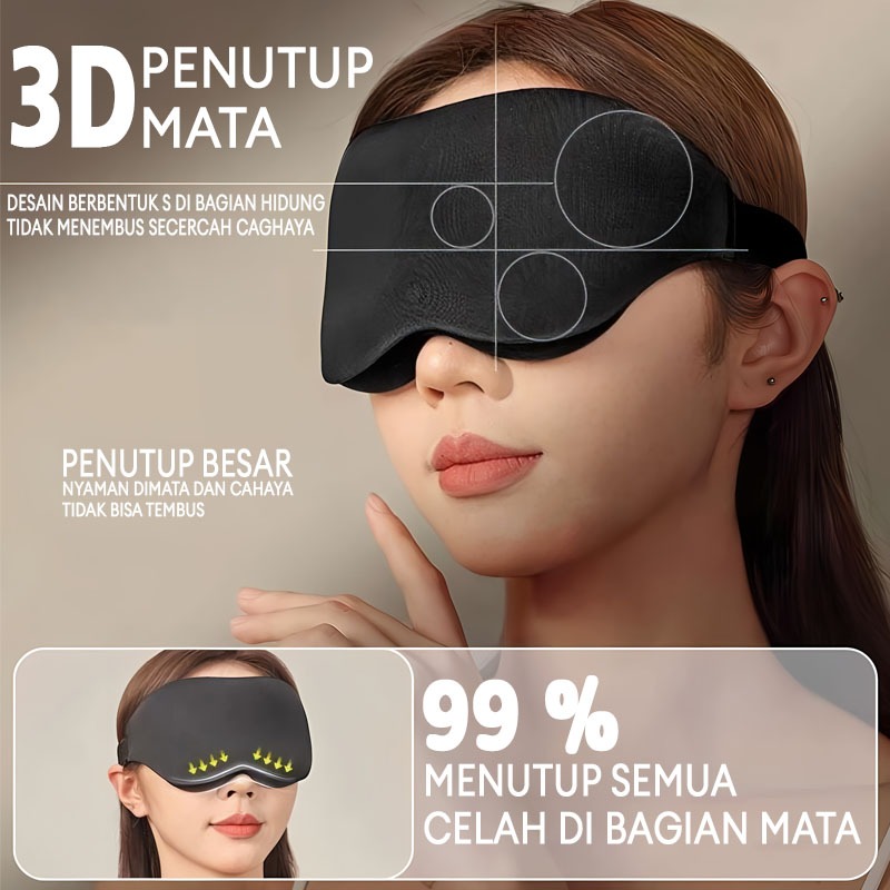Jual PENUTUP MATA TIDUR GEL PENDINGIN SLEEPING 3D COVER BLINDFOLD EYE ...