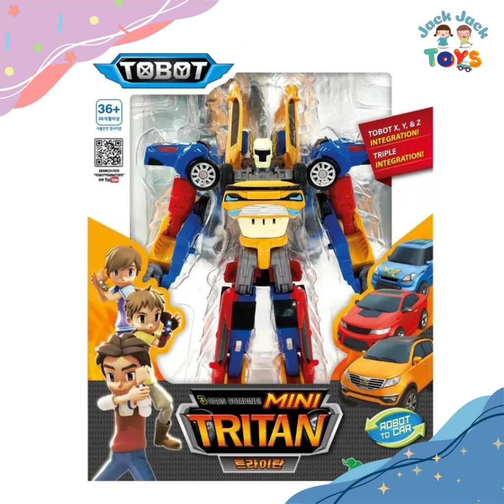 Jual Jackjacktoys Mainan Robot Mini Tritan Small Tobot X,Y, Z Mainan ...