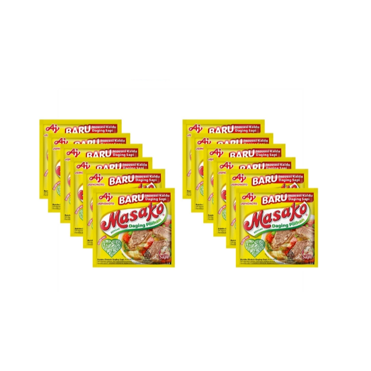 Jual MASAKO KALDU AYAM & SAPI / 1 RENCENG ISI 12 PCS | Shopee Indonesia
