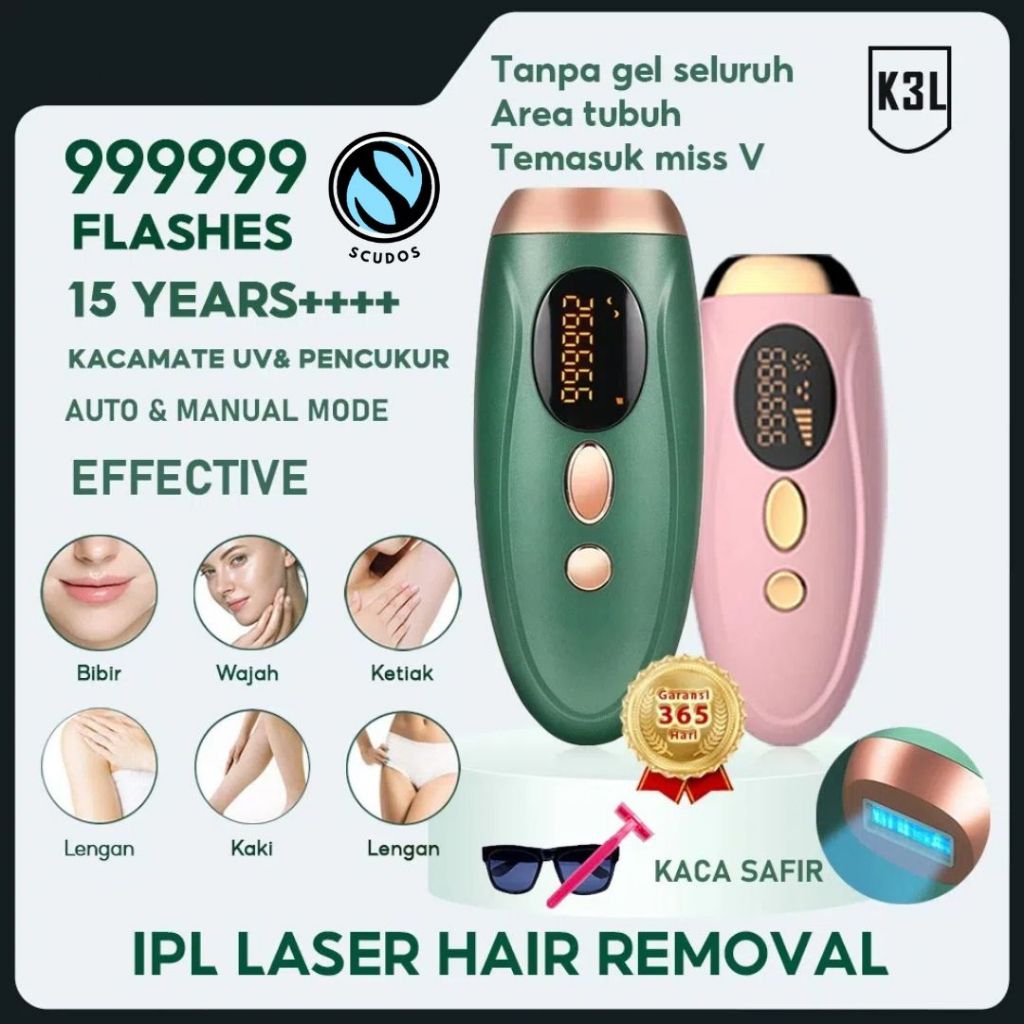 Jual SCUDOS IPL laser Hair Removal Perontok Bulu Permanent Alat Penghilang bulu TANPA SAKIT ...