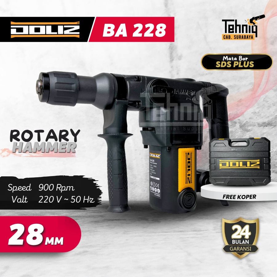 Jual Mesin DOLIZ Rotary Hammer 2 Mode ( Mesin Bor Beton ) BA 228 ...