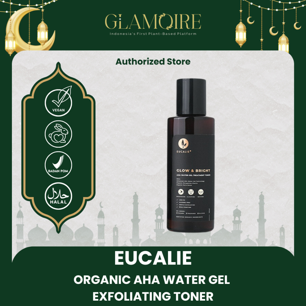 Jual Glamoire - Organic AHA Water Gel Exfoliating Toner-Glowing & Brightening 100ml by Eucalie ...