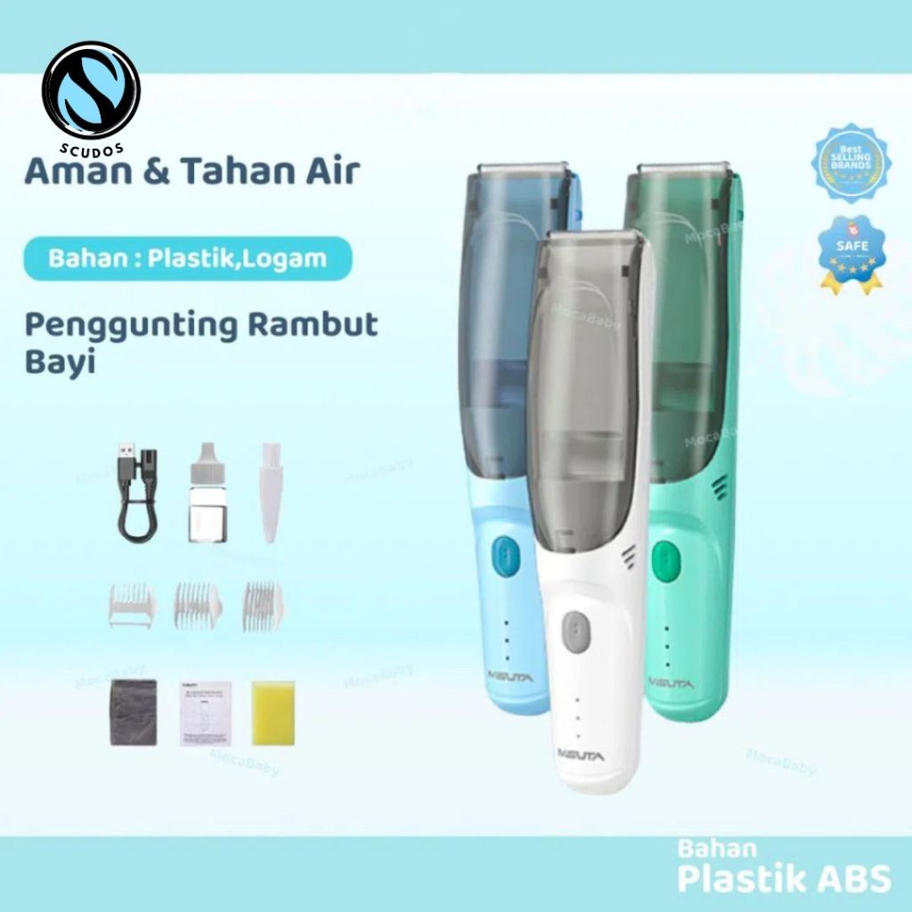 Jual SCUDOS Baby Hair Clipper Alat Cukur Rambut Bayi Elektrik Low Noise ...