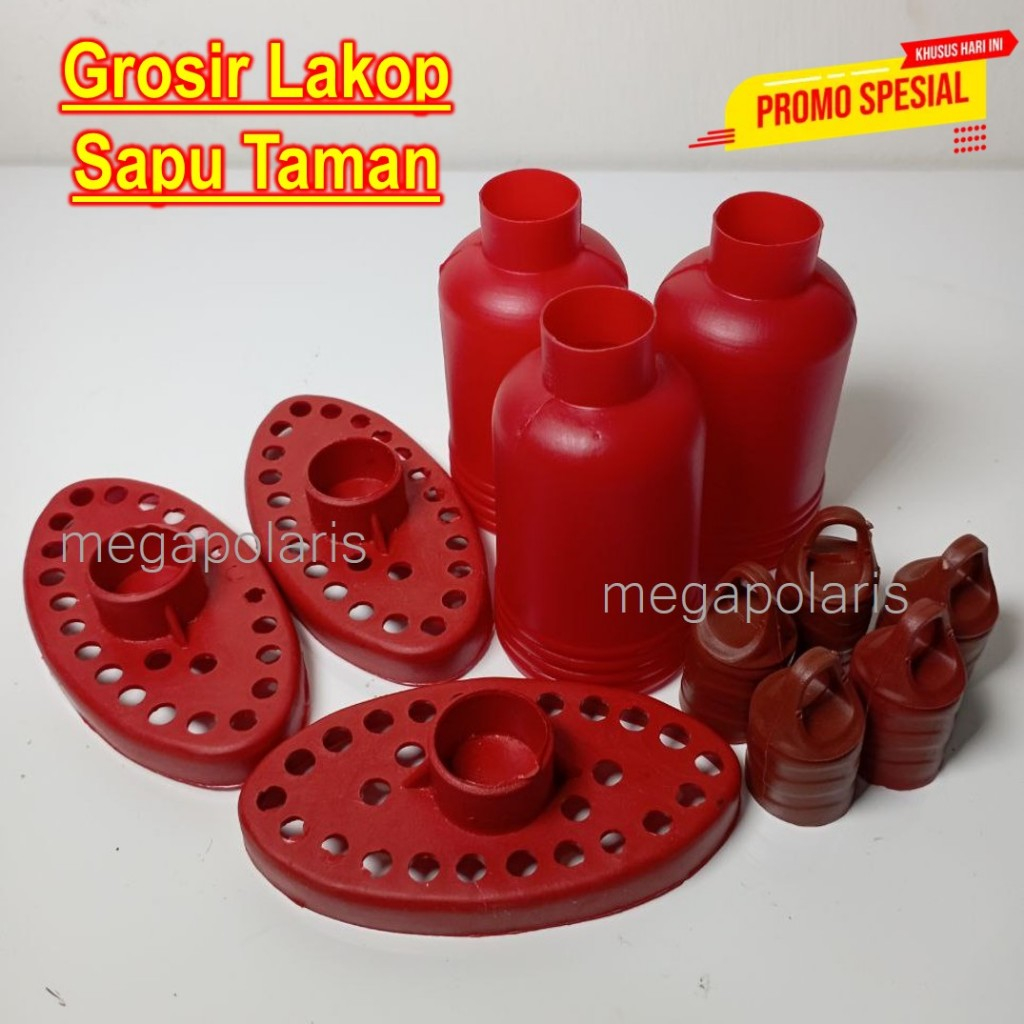 Jual Lakop Plastik Sapu Taman Gelasan Sapu Lidi / Sapu Korek (100 set ...