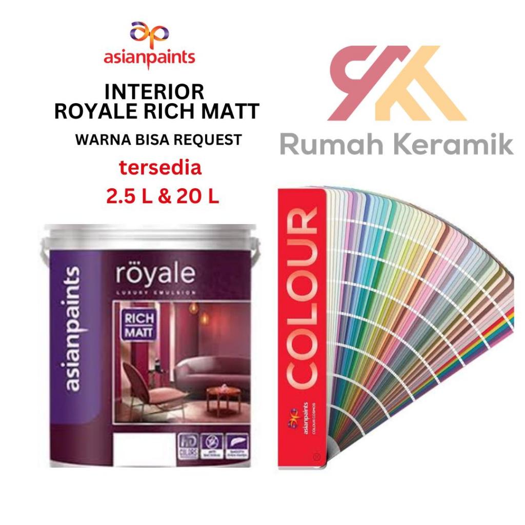 Jual ROYALE RICH MATT Asian Paints Interior Paint 20 L | Cat Tembok ...