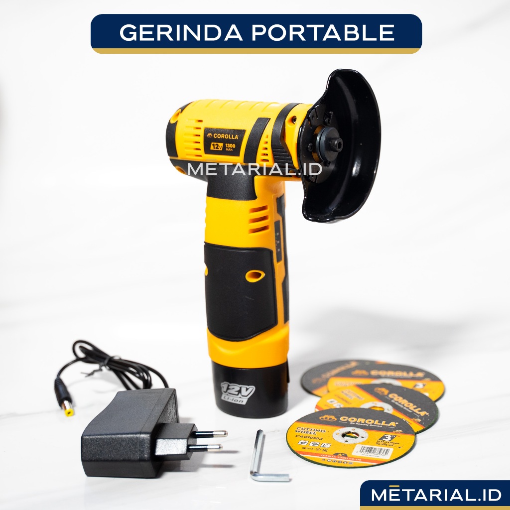 Jual Angle Grinder Portable | Mesin Gerinda Tangan Baterai Alat ...