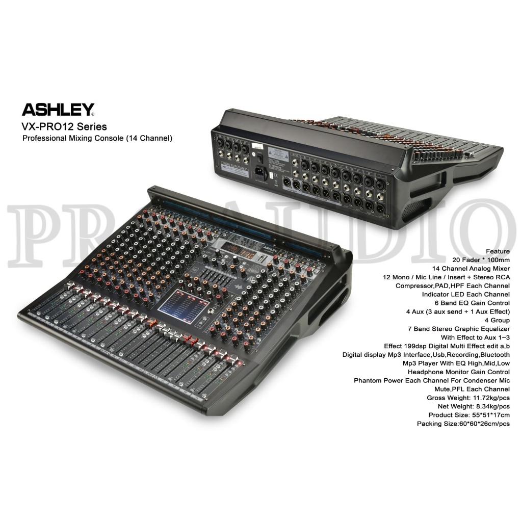 Jual MIXER ASHLEY 12 CHANNEL VX PRO 12 / VX PRO12 / VXPRO 12 / VXPRO12 ...