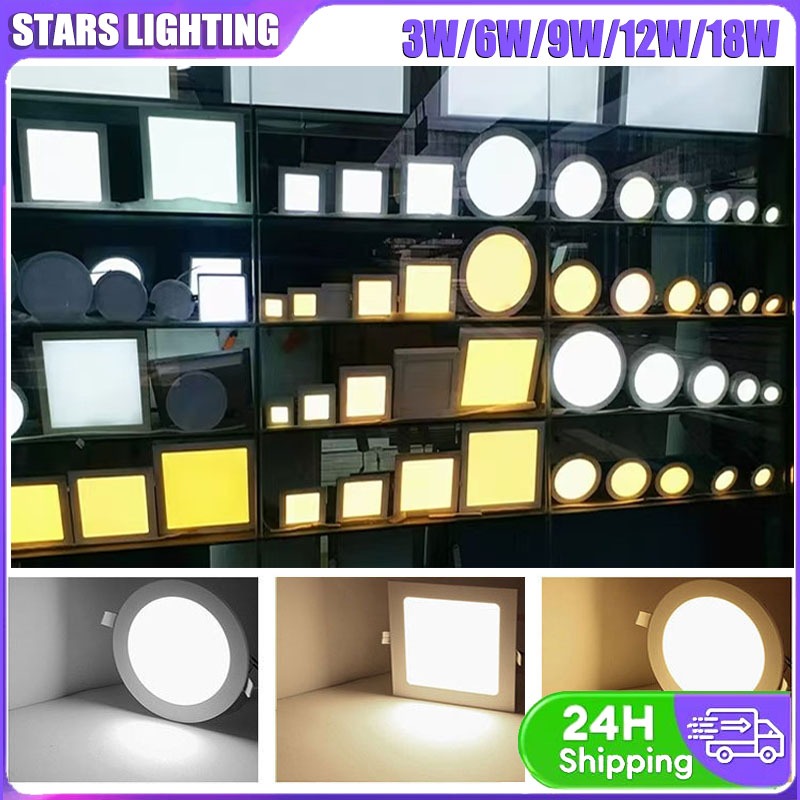 Jual STARLIGHT DOWNLIGHT LED PANEL LIGHT INBOW 3WATT 6WATT 9WATT 12WATT ...