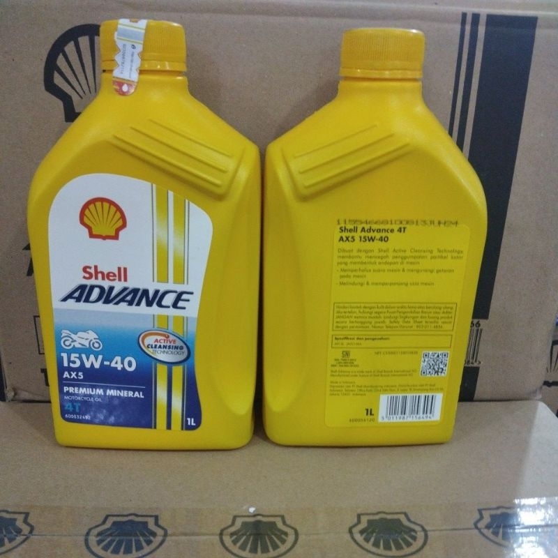 Jual oli shell ax5 1 liter 15W-40 manual (botol) | Shopee Indonesia