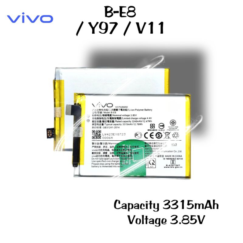 Jual Baterai VIVO B-E8 / Y97 / V11 / BE8 / B E8 battery batre bat ...