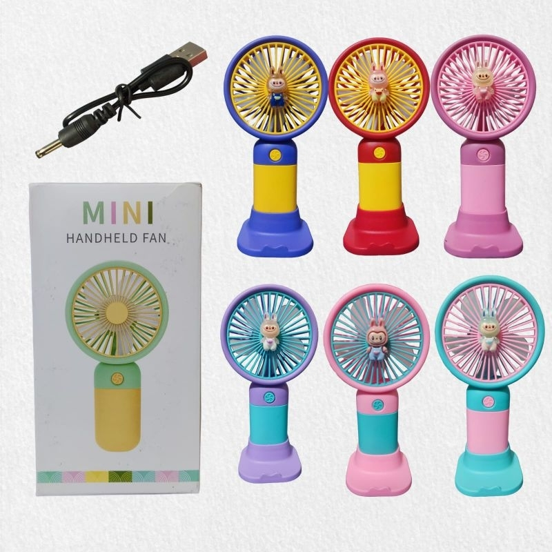 Jual Kipas angin LABUBU Portable Lucu Warna Pastel Fan Mini Praktis ...