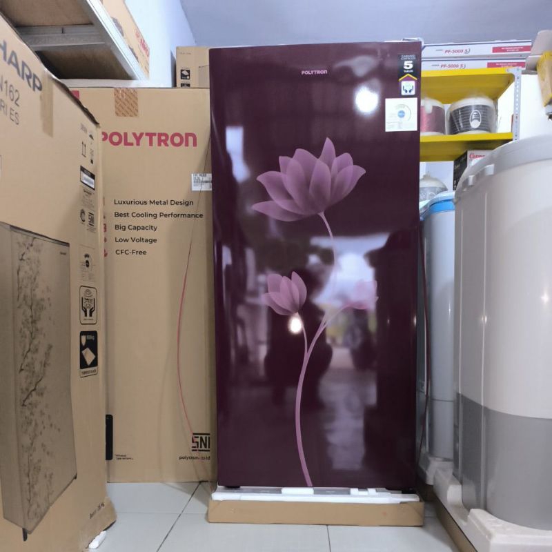 Jual POLYTRON Kulkas 1 Pintu Metallic 180 Liter – PRB 189R Garansi ...