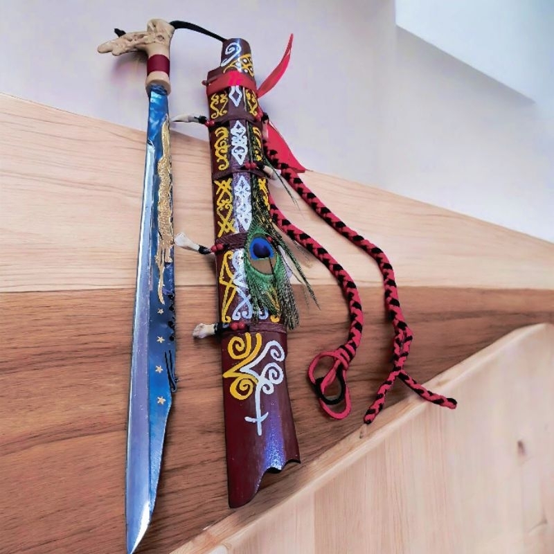 Jual Mandau Dayak Borneo 65 cm Mandau Hias Etnik Dayak | Shopee Indonesia