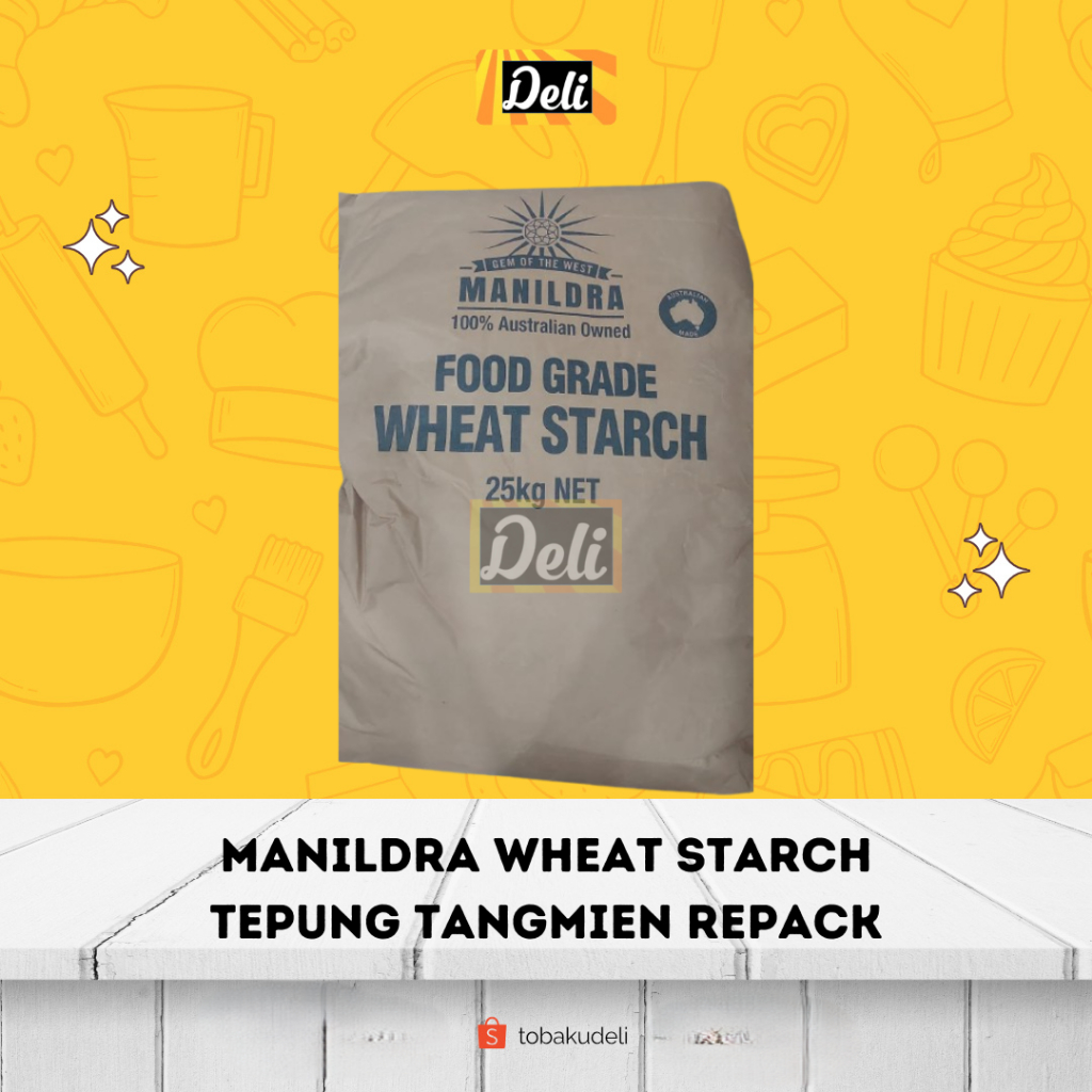 Jual Tepung Tangmien Wheat Starch Manildra Repack (500gr, 1kg) | Shopee ...