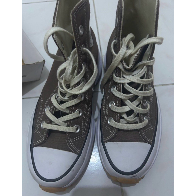 Jual Converse Run Star Hike Brown | Shopee Indonesia