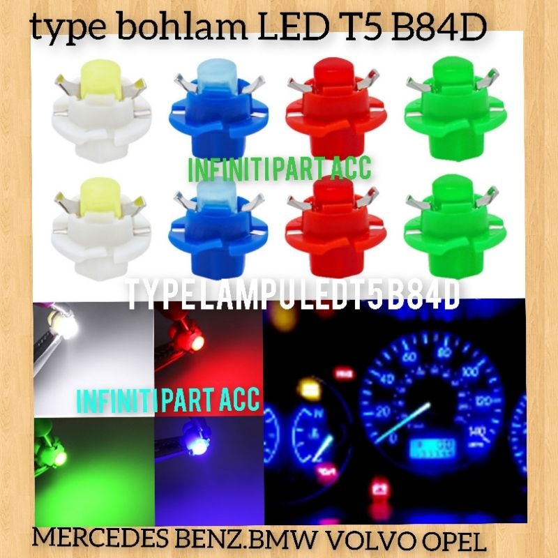 Jual LAMPU BOHLAM LED T5 B84D PANEL INSTRUMEN DASHBOARD SPEEDOMETER BMW ...