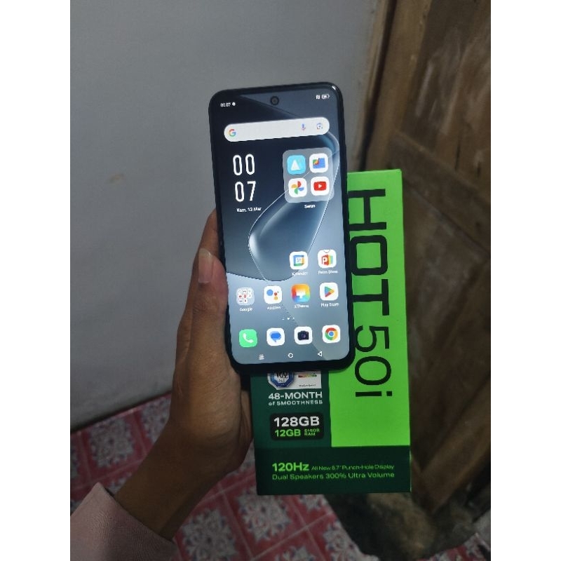 Jual Infinix Hot 50i Ram 6/128 Fulset Mines Pemakaian | Shopee Indonesia