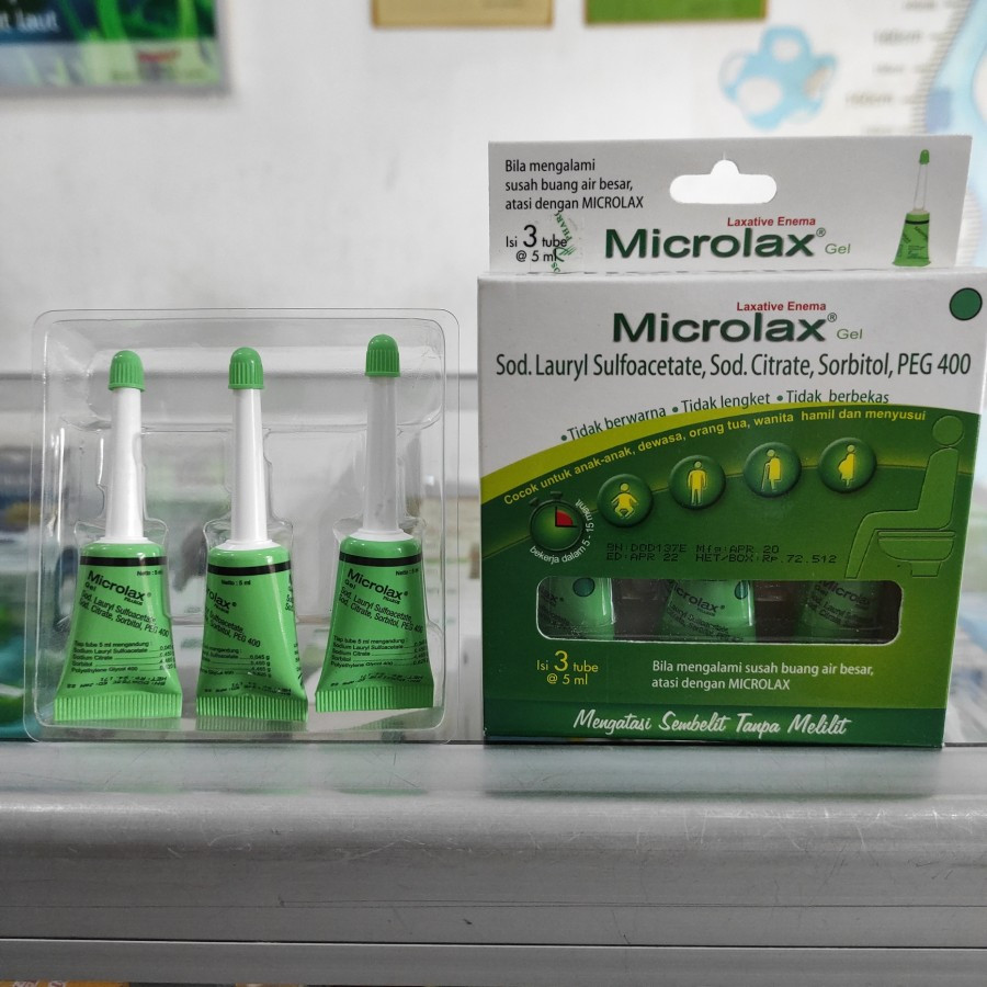 Jual microlax isi 3 // microlax gel isi 3 pencahar sembelit susah bab ...