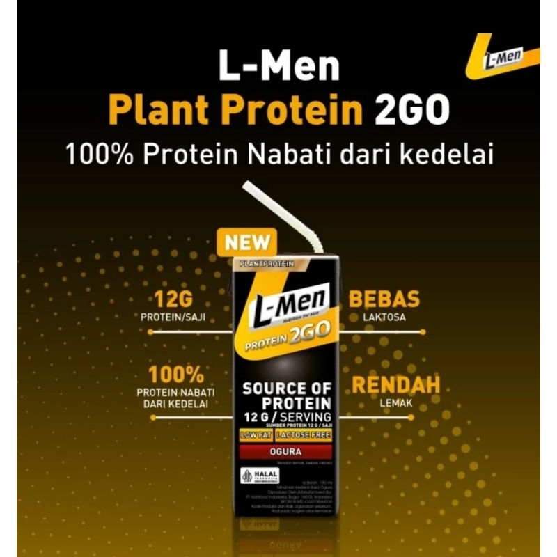 Jual L-Men Plant Protein 2GO Ogura Rtd 190ml | Shopee Indonesia