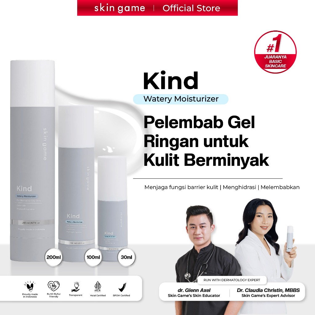 Jual [Exclusive Creator] Skin Game Kind Watery Moisturizer | Shopee ...