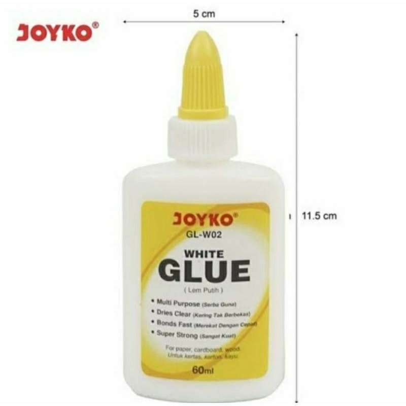 Jual Lem joyko GL-W02 60ML/Lem putih joyko | Shopee Indonesia