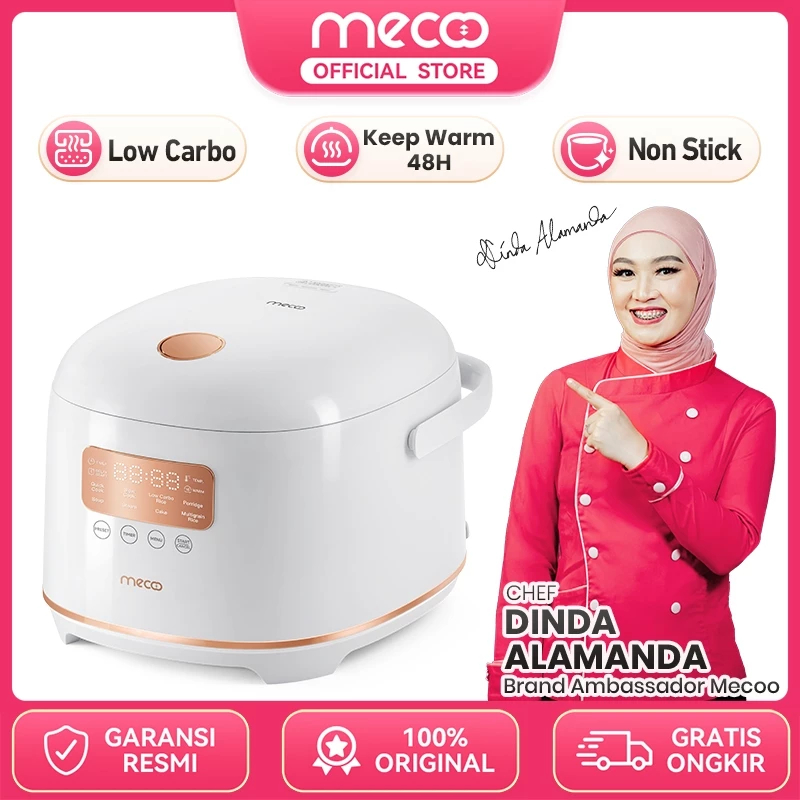 Jual Mecoo Most Aesthetic Rice Cooker Low Carbo Low Sugar 400 Low Watt ...