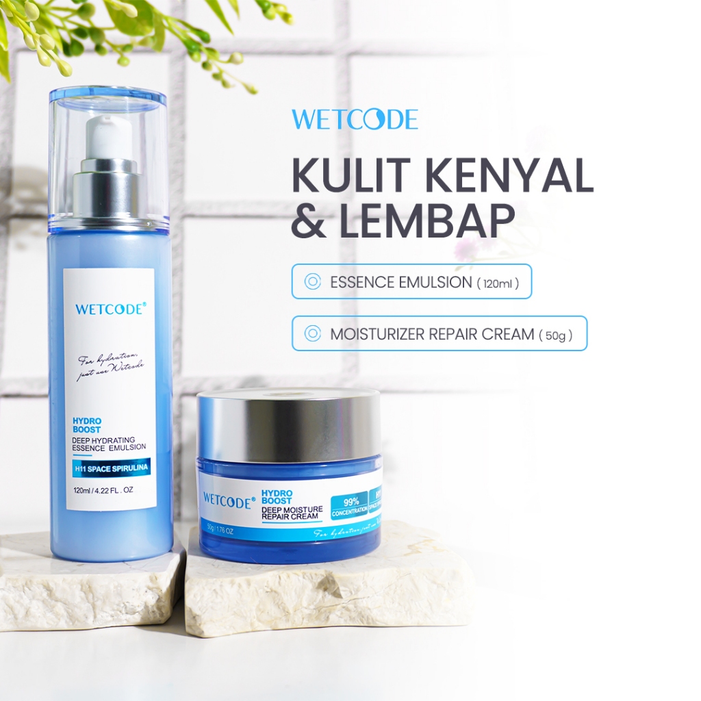 Jual Moisturizer Repair Cream (50g) dan Essence Emulsion 120ml Bundling WETCODE | Shopee Indonesia