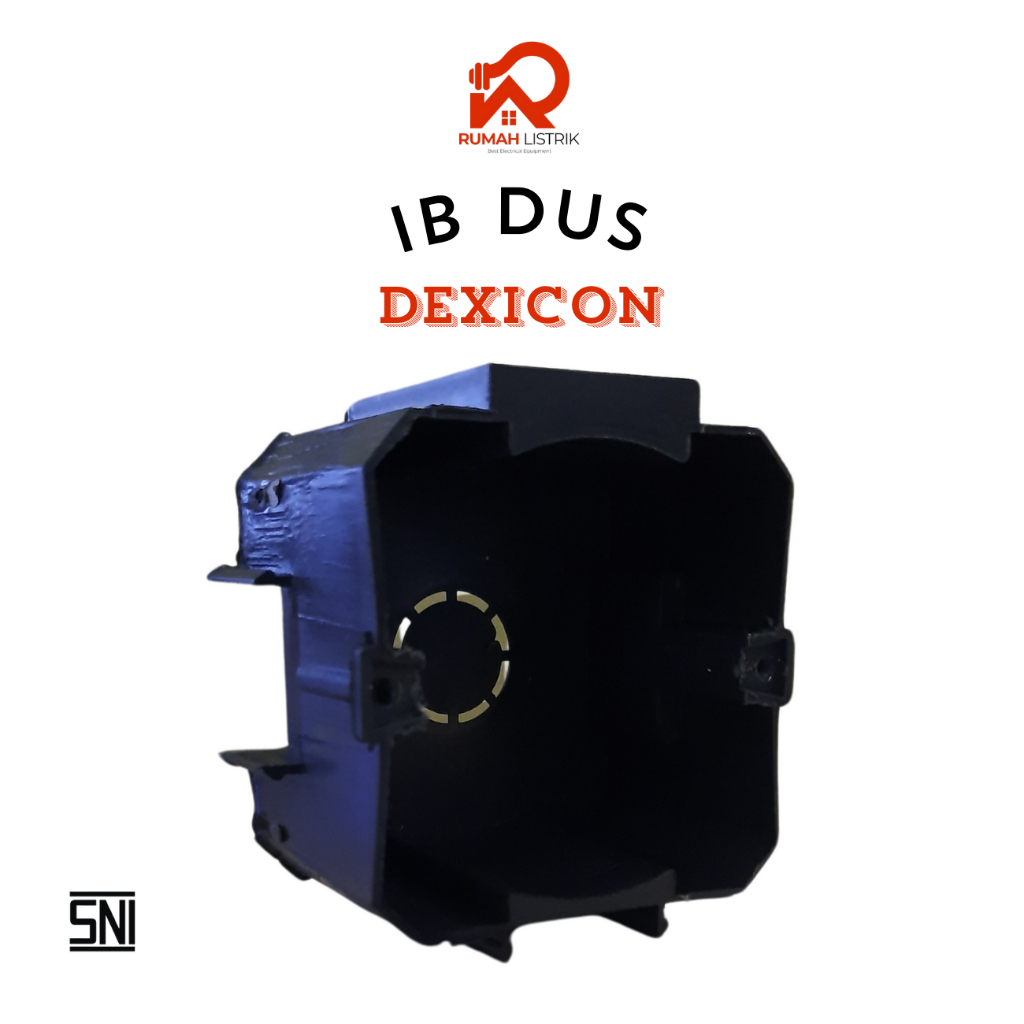 Jual INBOWDUS HITAM / Ukuran 7 x 7 cm Type IB Saklar Tunggal, Seri ...