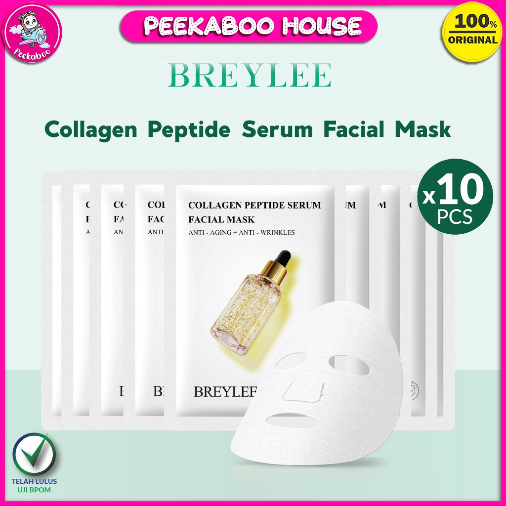 Jual BREYLEE Sheet Mask Aloe Vera Facial Mask BY1103 Peekaboo | Shopee ...