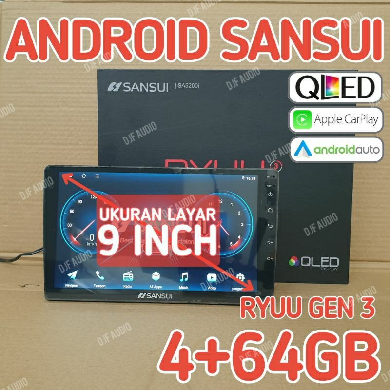 Jual Android Sansui RYUU Gen 3 - SA 5200i - 9" - 4/64 - Ryu Generasi 3 - 9 Inch Ram 4GB - 64GB ...
