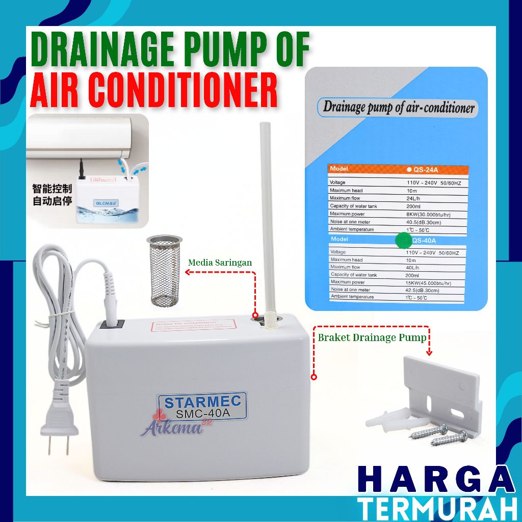 Jual POMPA DRAIN AC | DRAIN PUMP PEMBUANGAN AC SPLIT | DRAIN PUMP ...