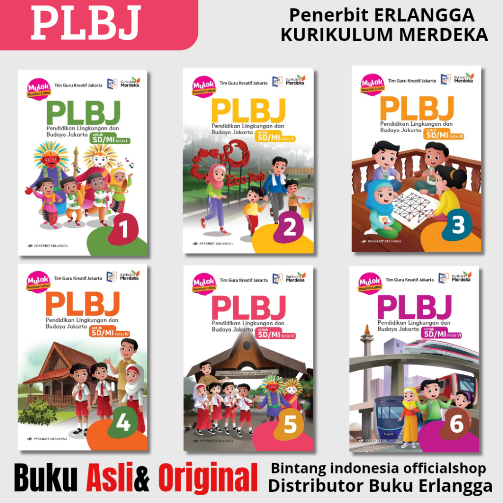 Jual Erlangga - PLBJ Pendidikan Lingkungan Dan Budaya Jakarta Kelas 1,2 ...