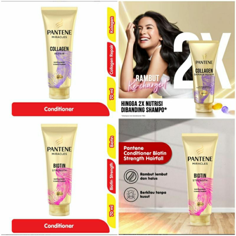 Jual Pantene Miracle Kondisioner 70ml | Shopee Indonesia