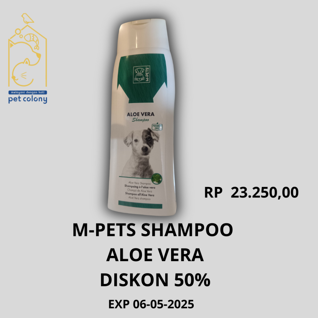 Jual M-PETS DOG SHAMPOO ALOE VERA 250ML | Shopee Indonesia