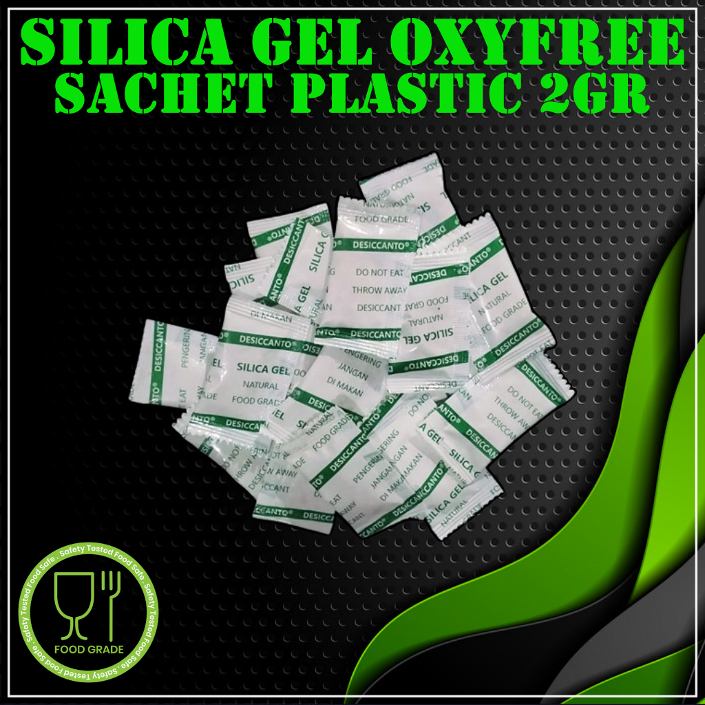 Jual Silica Gel Oxyfree 2gr | 50 100 Sachet Plastik untuk makanan ...