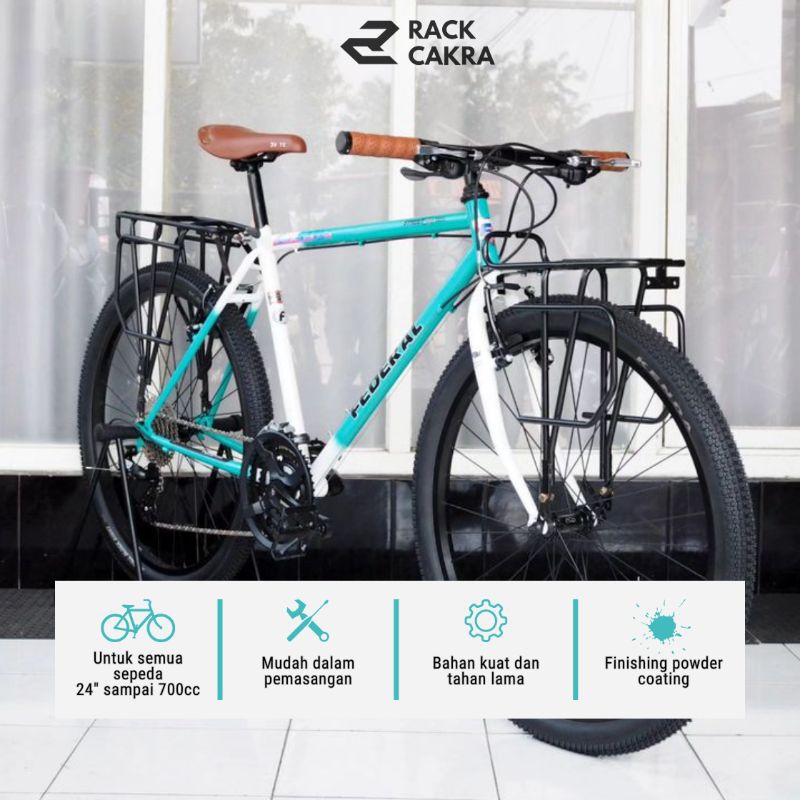 Jual Rak Boncengan Sepeda / Rak Pannier Touring / Bagasi Sepeda Federal ...