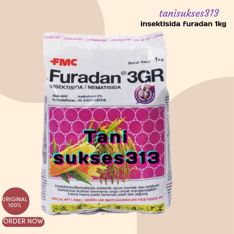 Jual FURADAN 3GR INSEKTISIDA NEMATISIDA ISI 1 KG PENGENDALI HAMA ...
