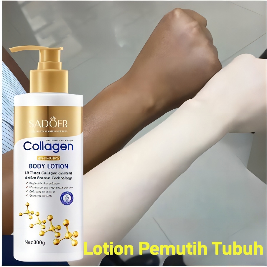 Jual SADOER CollagenAnti-Aging Whitening Body Lotion Cream Face Whitening Cream Skin Whitening ...