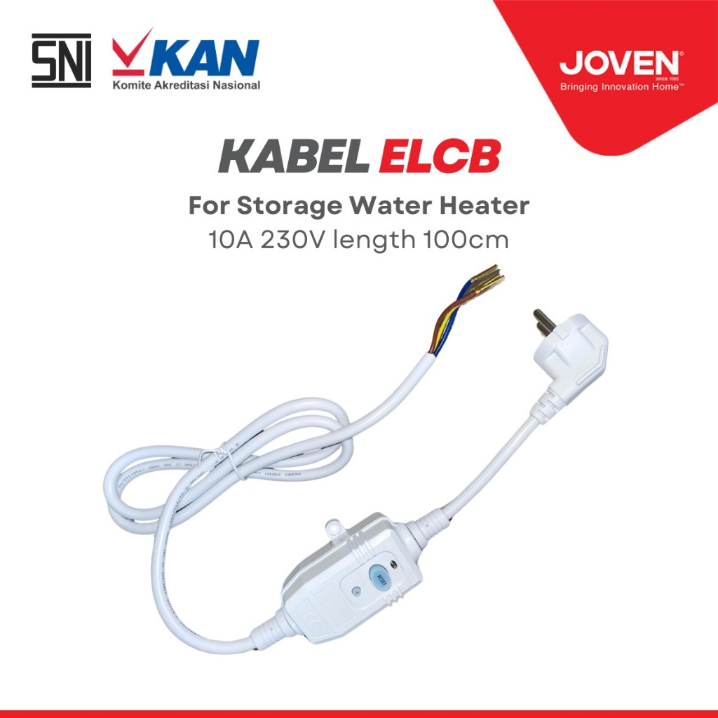 Jual KABEL ELCB WATER HEATER 10A 230V cable pengaman arus pemanas air ...